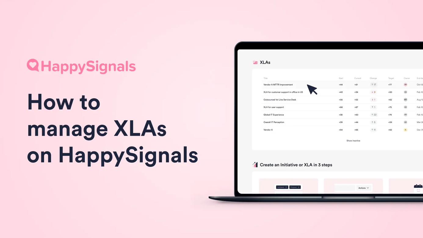 How to Manage XLAs on HappySignals | HappySignals
