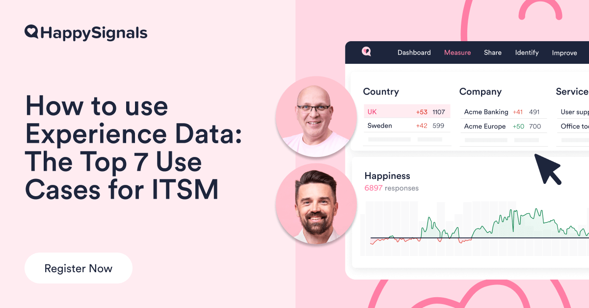 The Top 7 Use Cases for ITSM with HappySignals and Experience Data ...